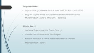 Peran Muslimah Sebagai Seorang Anak | PPTX