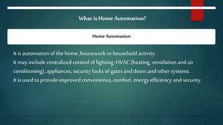 IOT Based Home Automation using Raspberry Pi-3 | PPTX