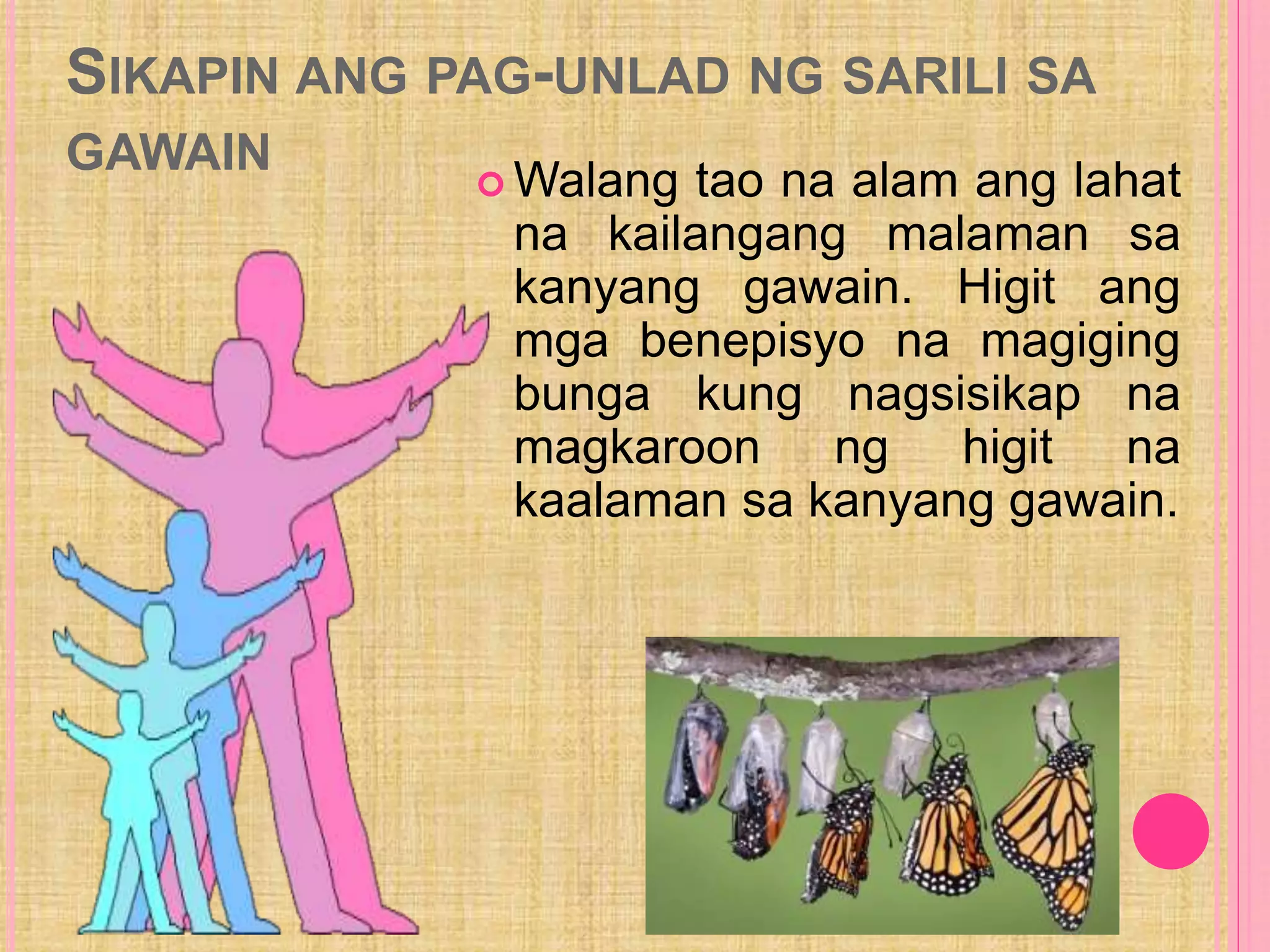 Kasipagan at disiplina para sa maunlad na pamumuhay | PPTX