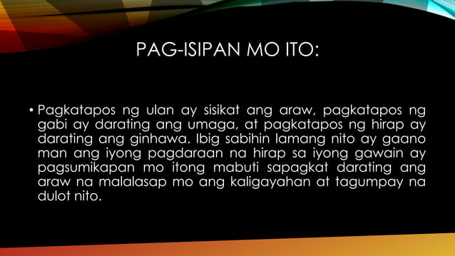 Kasipagan, pagpupunyagi,pagtitipid at wastong pamamahala sa pag iimpok ...
