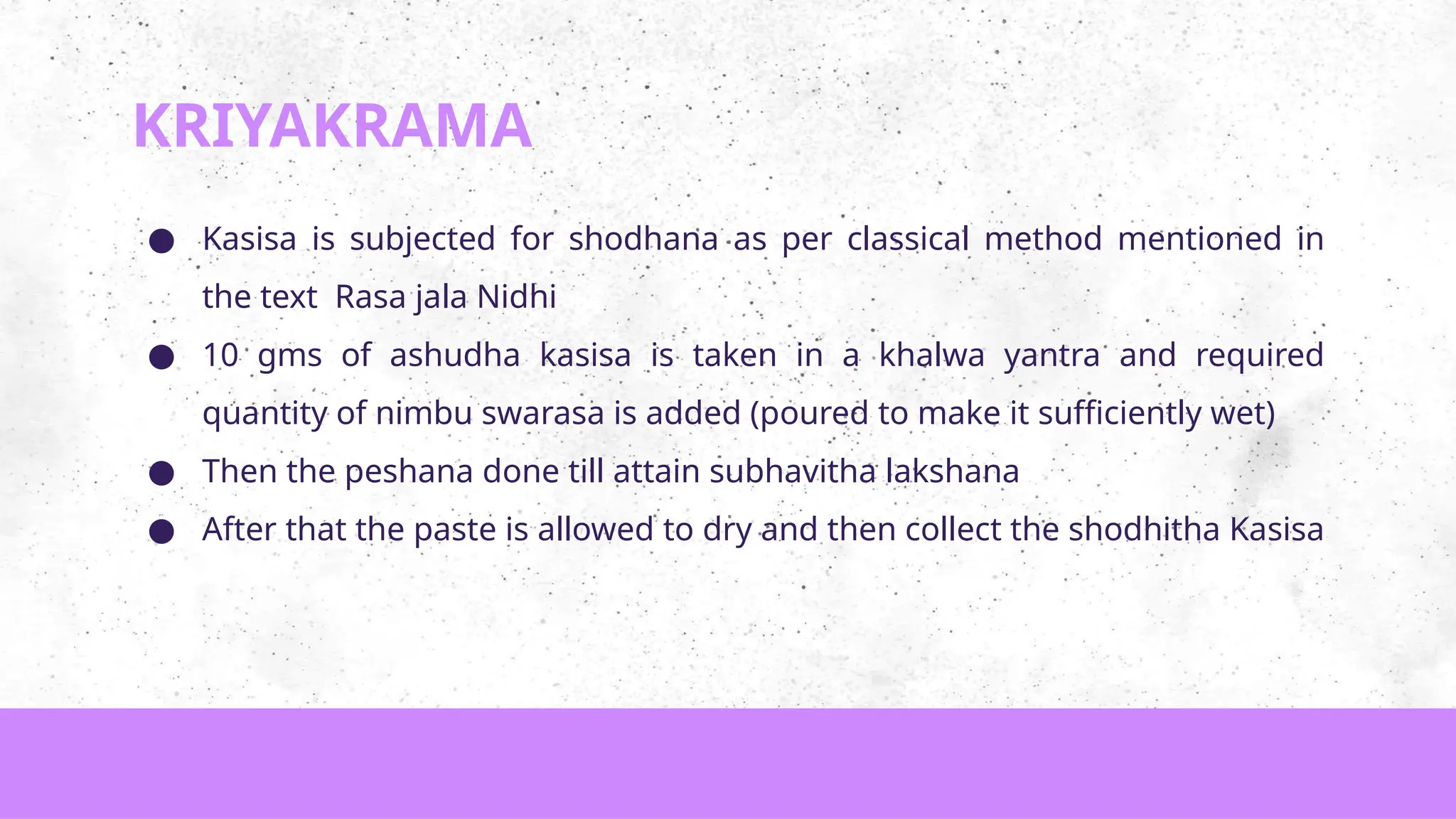 kasisa shodhana.pptx By Dr.Revathi Sivakumar | PPTX