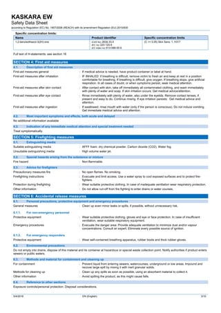Kaskara msds | PDF