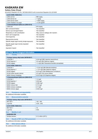 Kaskara msds | PDF