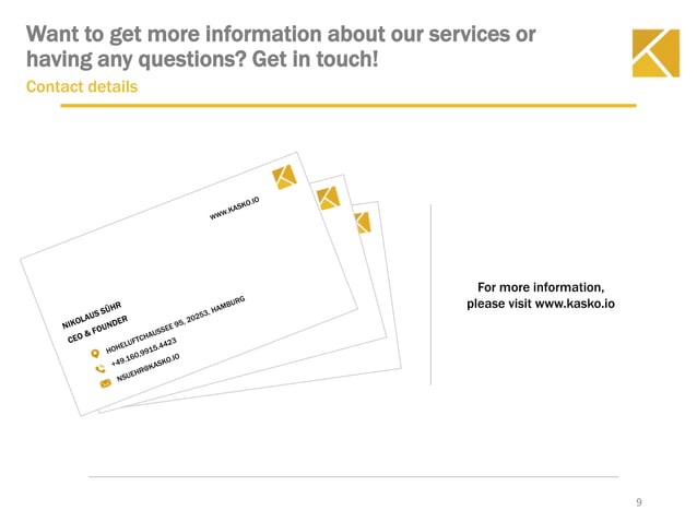 Startup InsurTech Award - Kasko | PPT