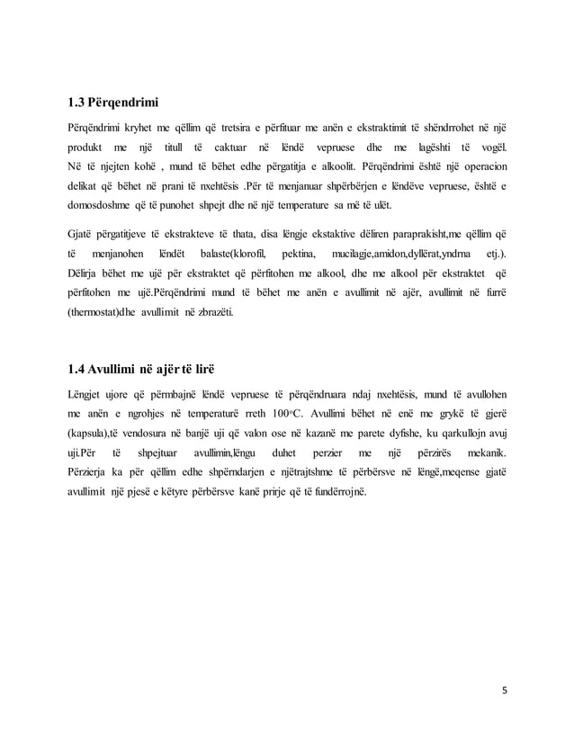 Temë diplome " Ekstraktet " | DOCX