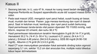 Kasus 2 Workshop Bedah Digestive untuk nutrisionis di RS dalam profesionalitas pemberian ...