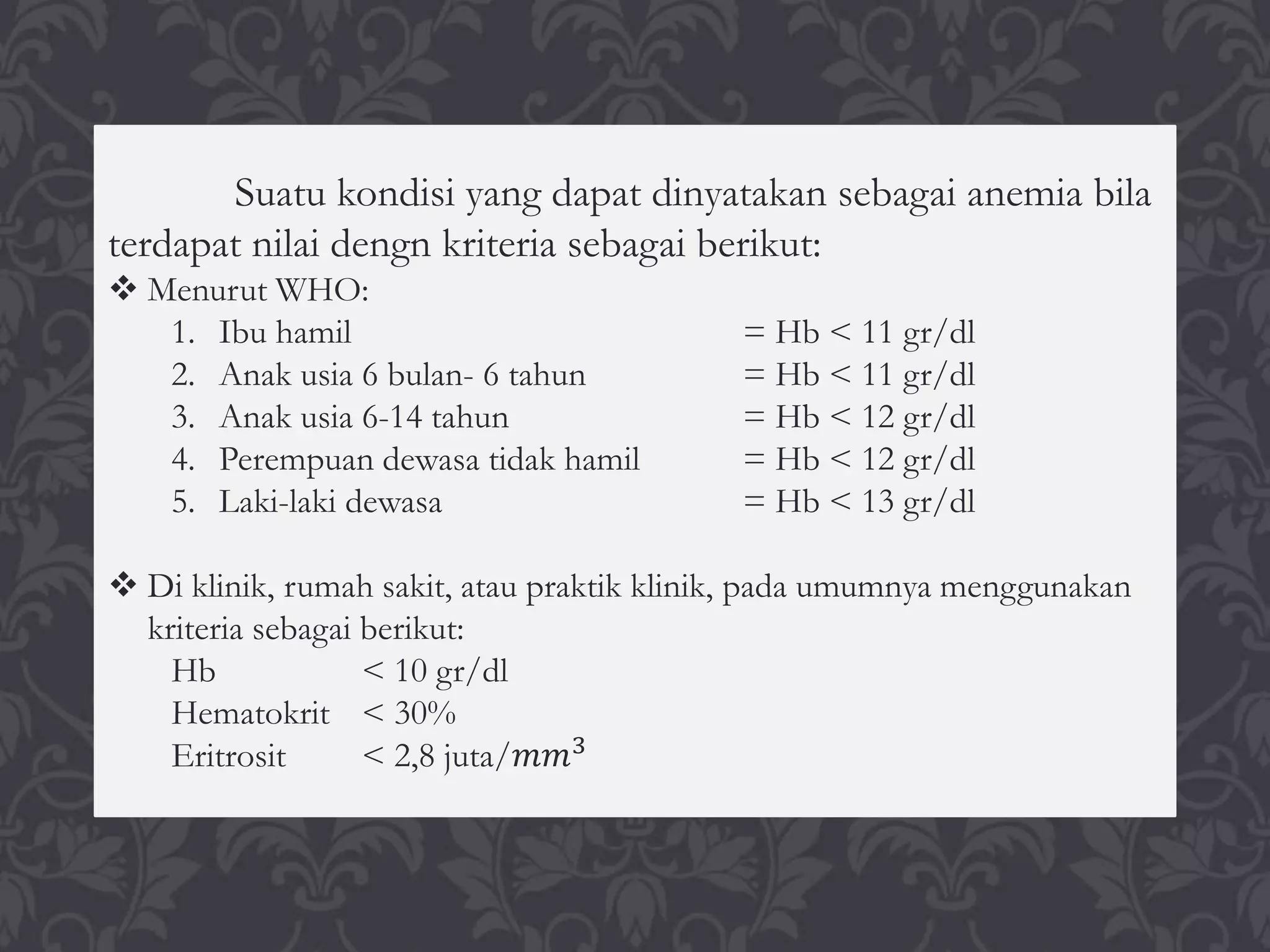 PPT ANEMIA | PPTX