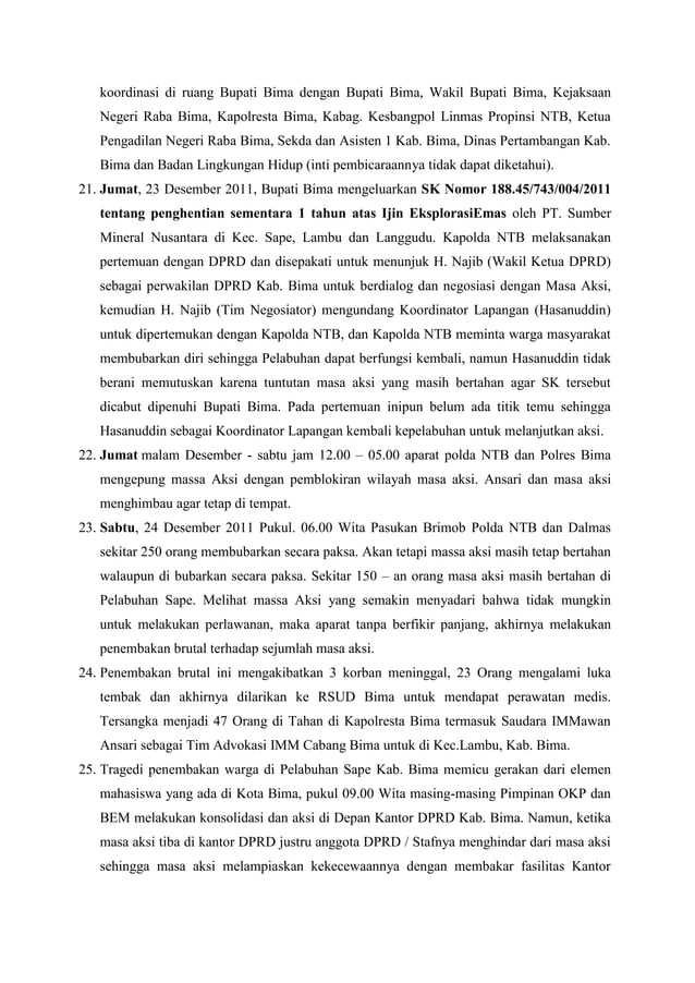 Kasus bima(otonomi daerah vs pembangunan) | DOCX