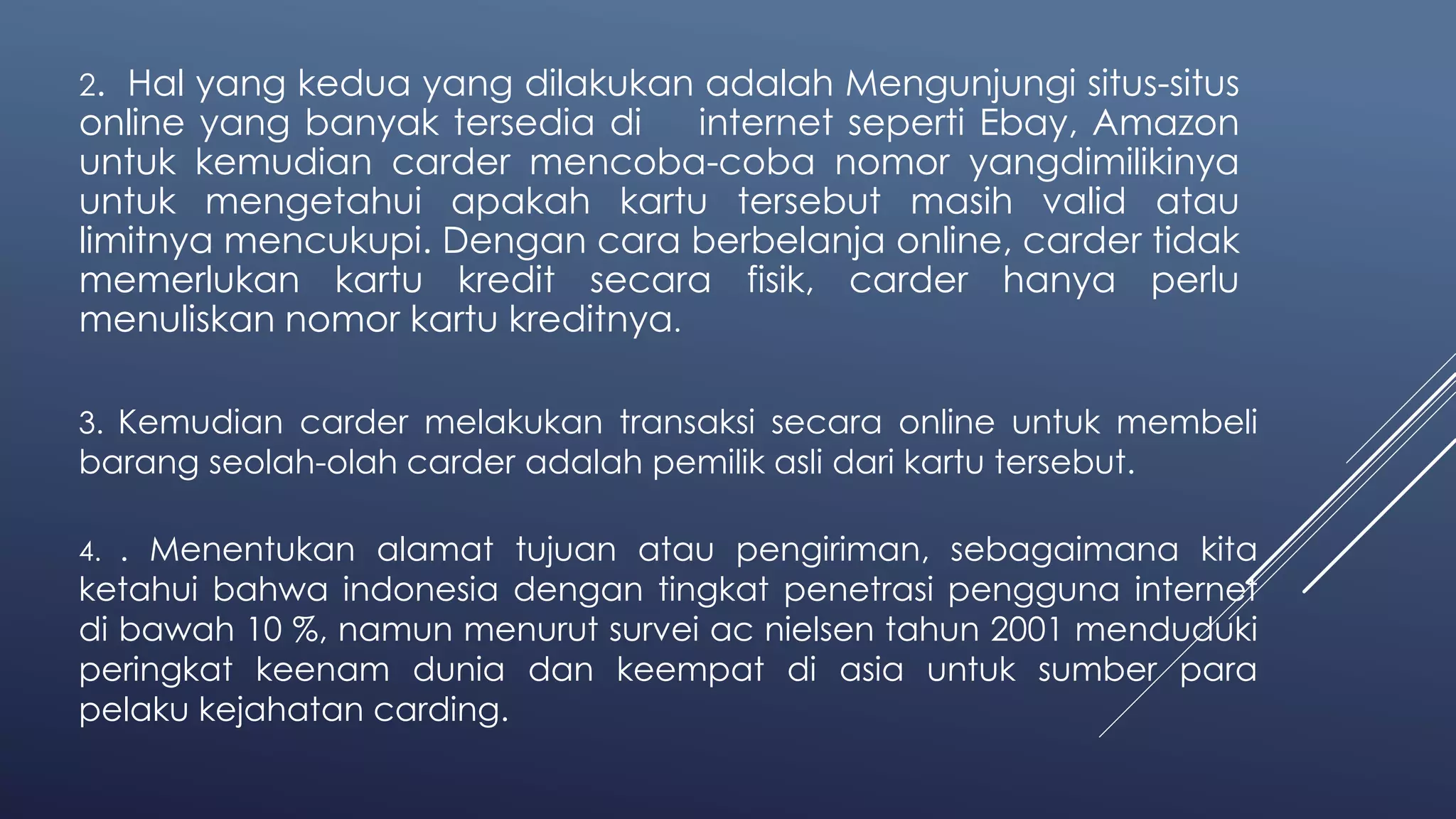 cyber crime tentang carding | PPTX