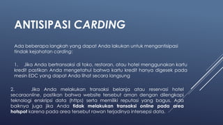 cyber crime tentang carding | PPTX
