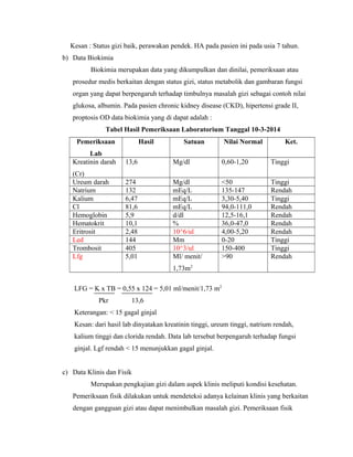 Kasus ggk dan hipertensi grade ii | DOC