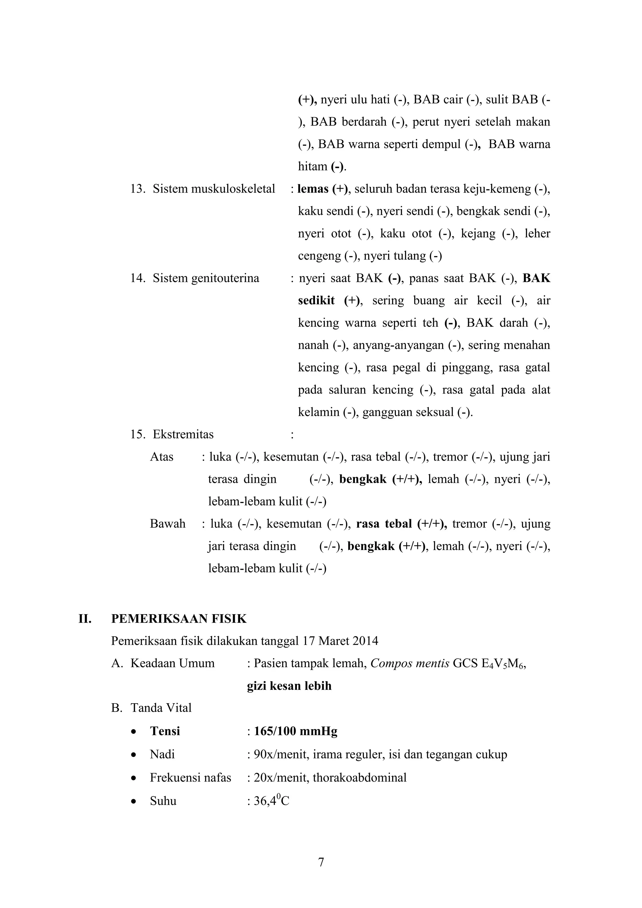 Kasus Kecil Interna : CKD, Hipertensi, Diabetes Melitus, CHF | PDF