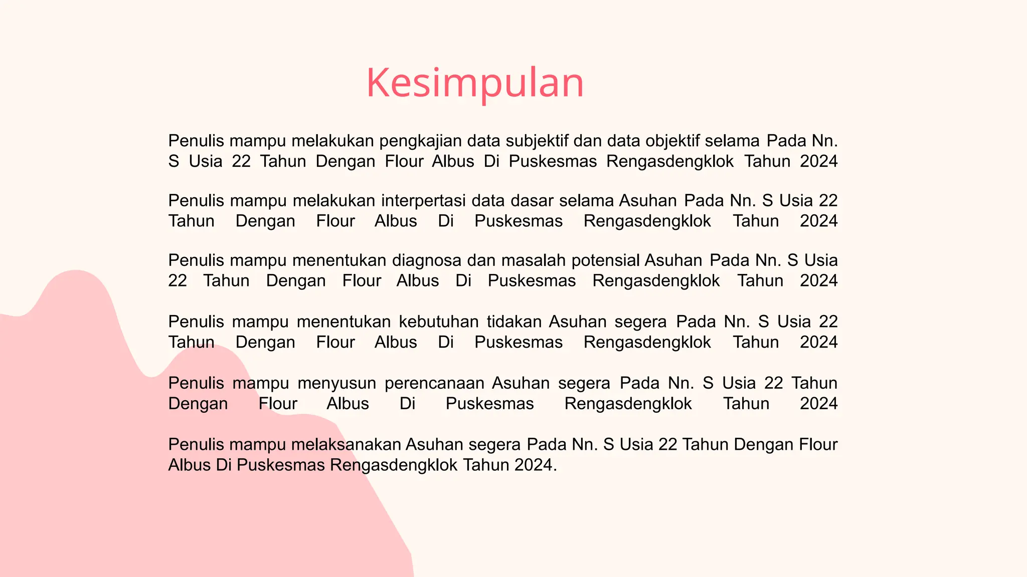 Asuhan Kebidanan Pranikah dan Prakonsepsi dengan flour albus | PPT