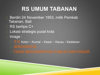 Kasus RSUD Tabanan Bali | PPTX