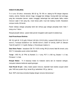 Kasus vii malaria | DOCX