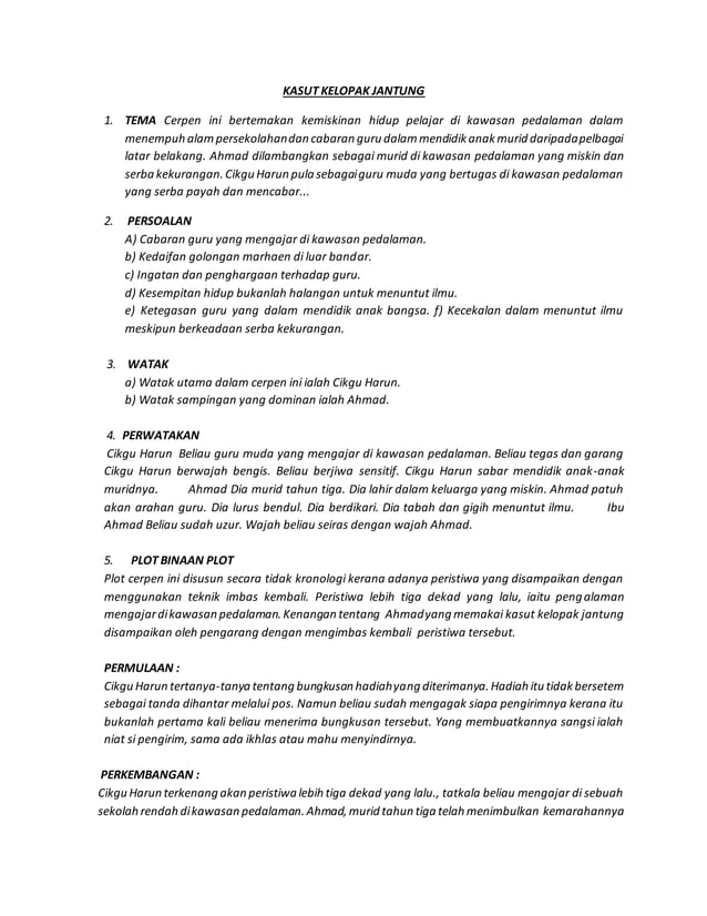 Kasut kelopak jantung | DOCX