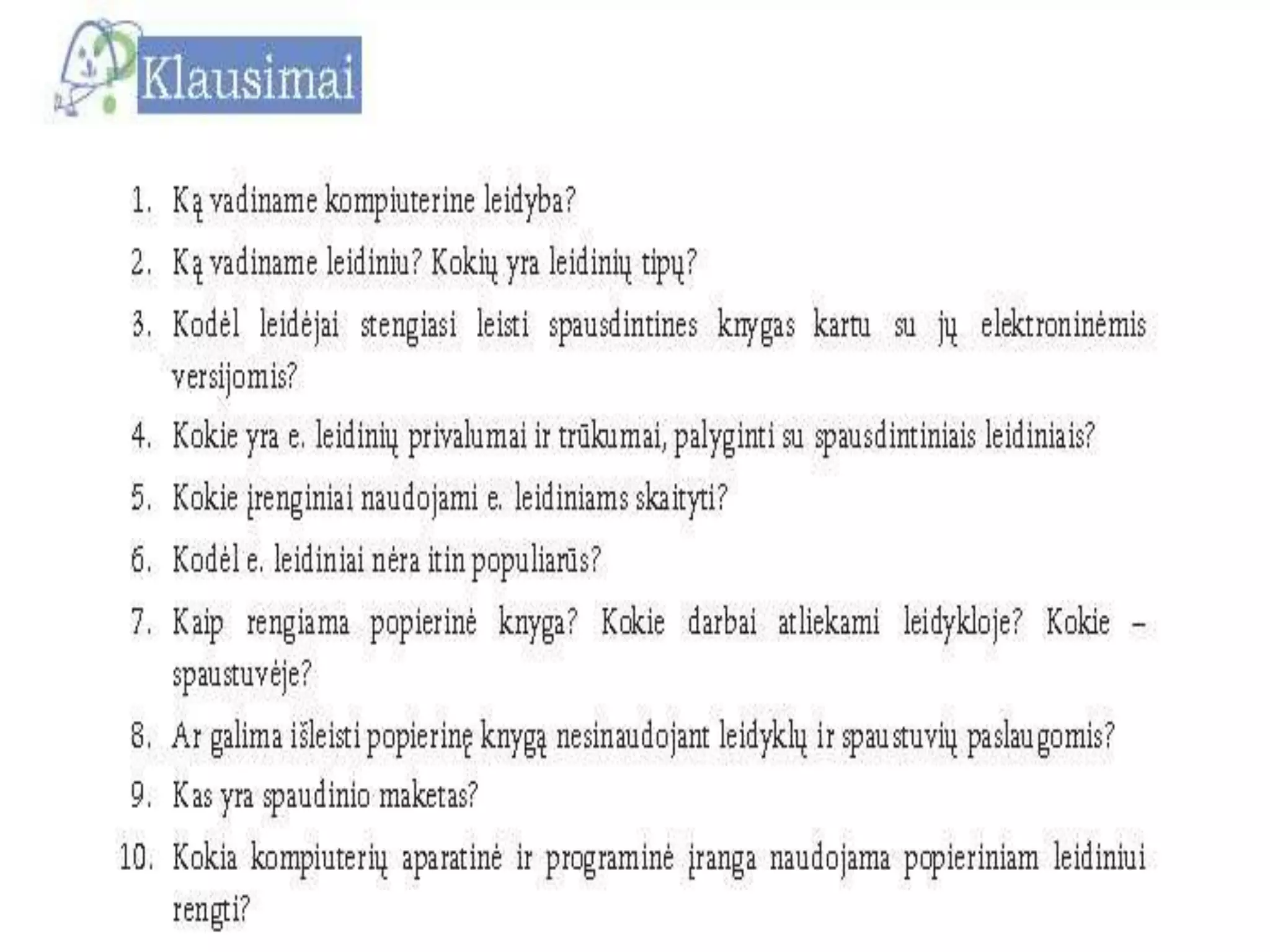 Kas yra leidyba | PPTX
