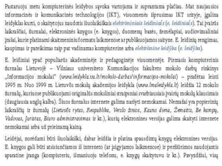 Kas yra leidyba | PPTX