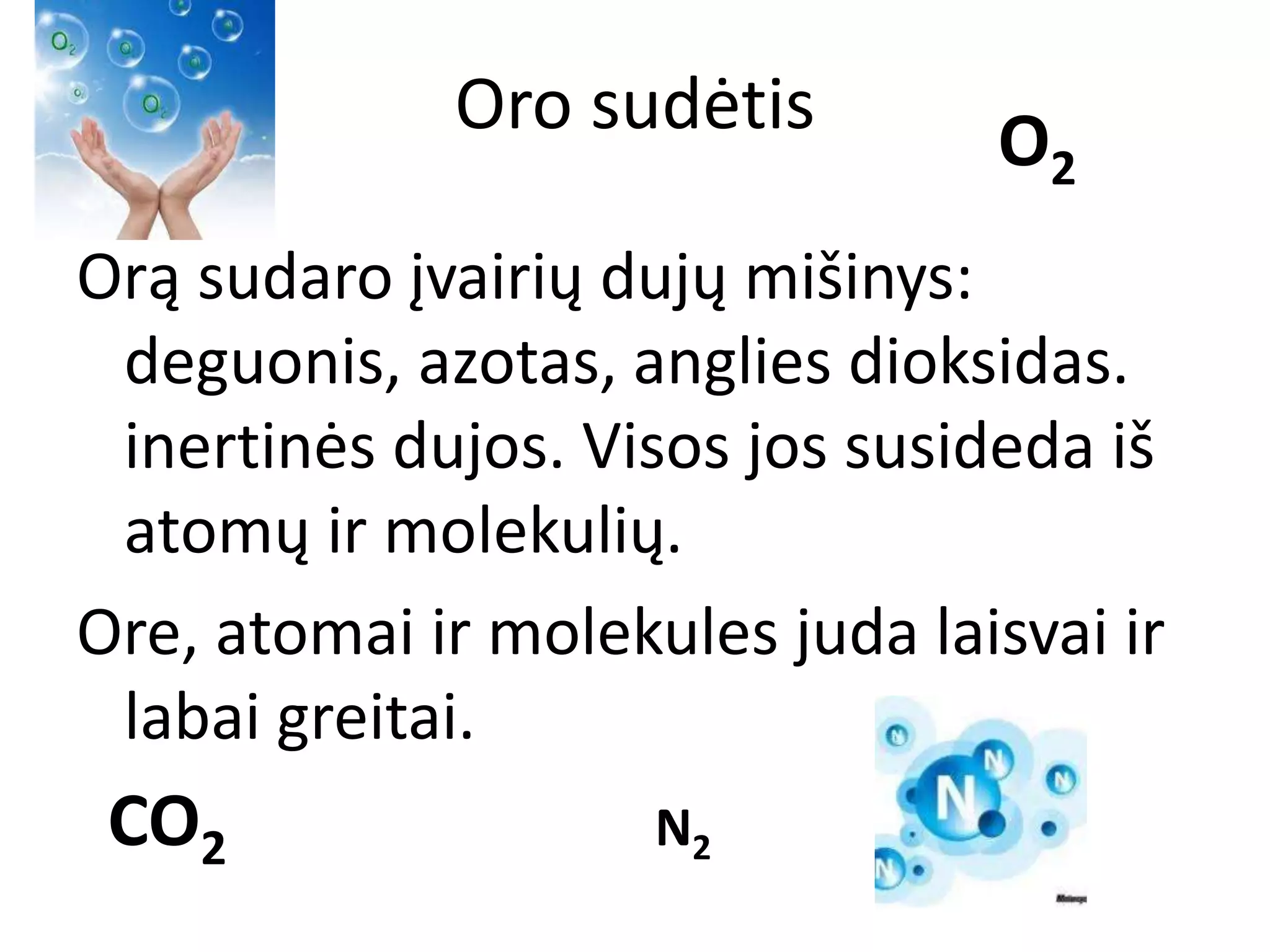 Kas yra oras? | PPTX