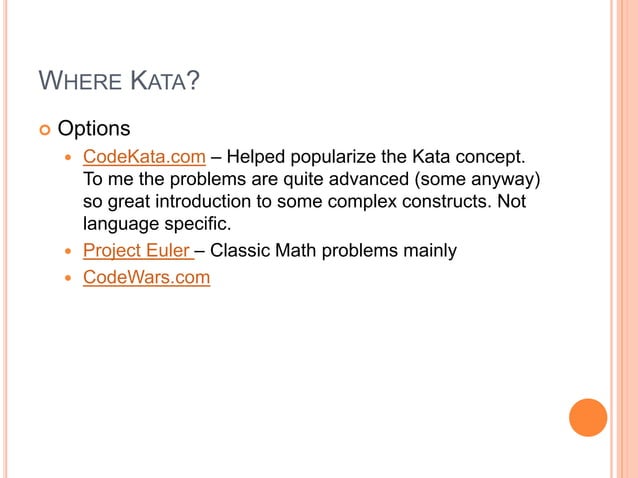 Code Kata | PPT