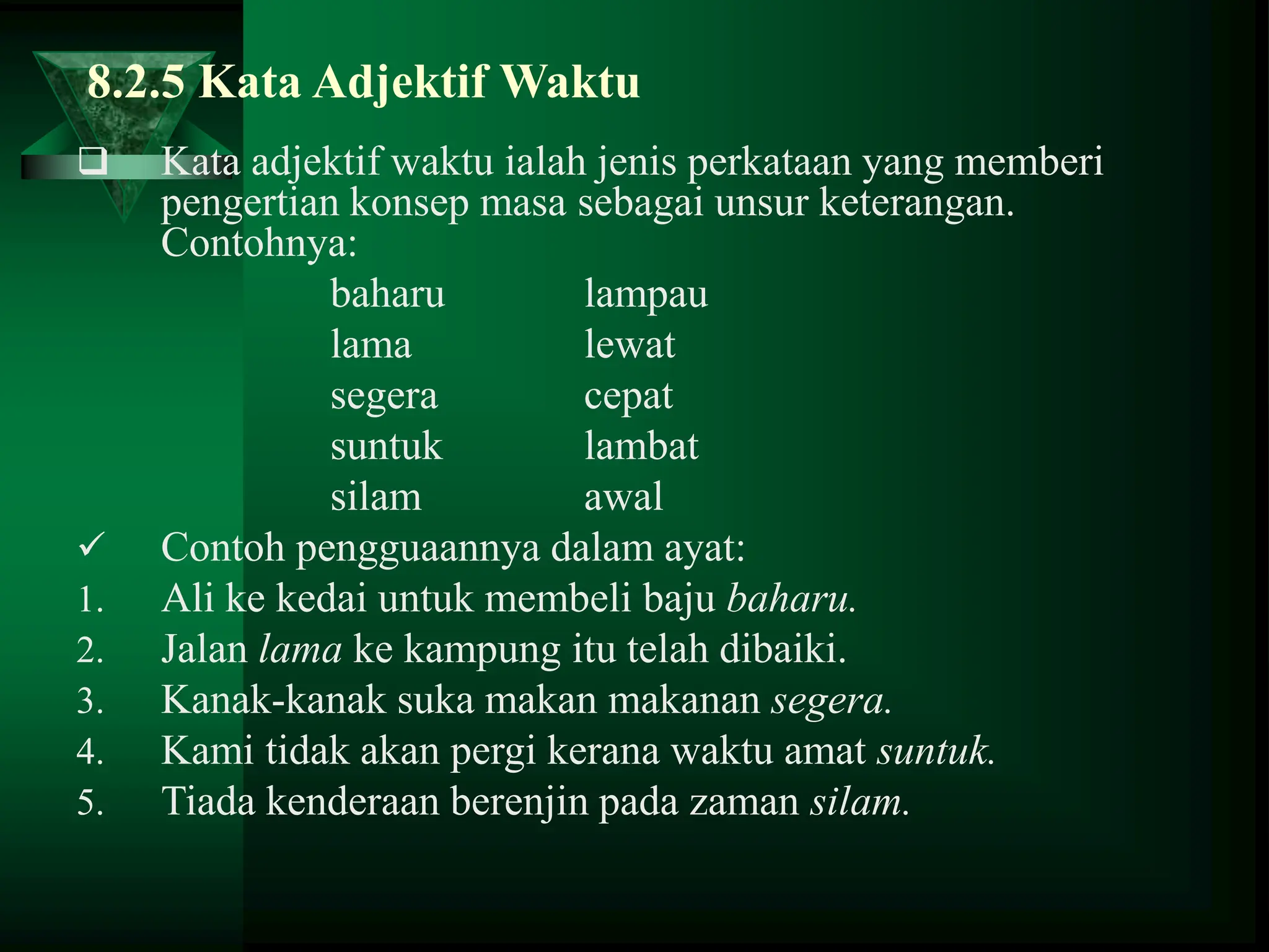 kata-adjektif1 untuk pengajaran bahsa melayu | PPT