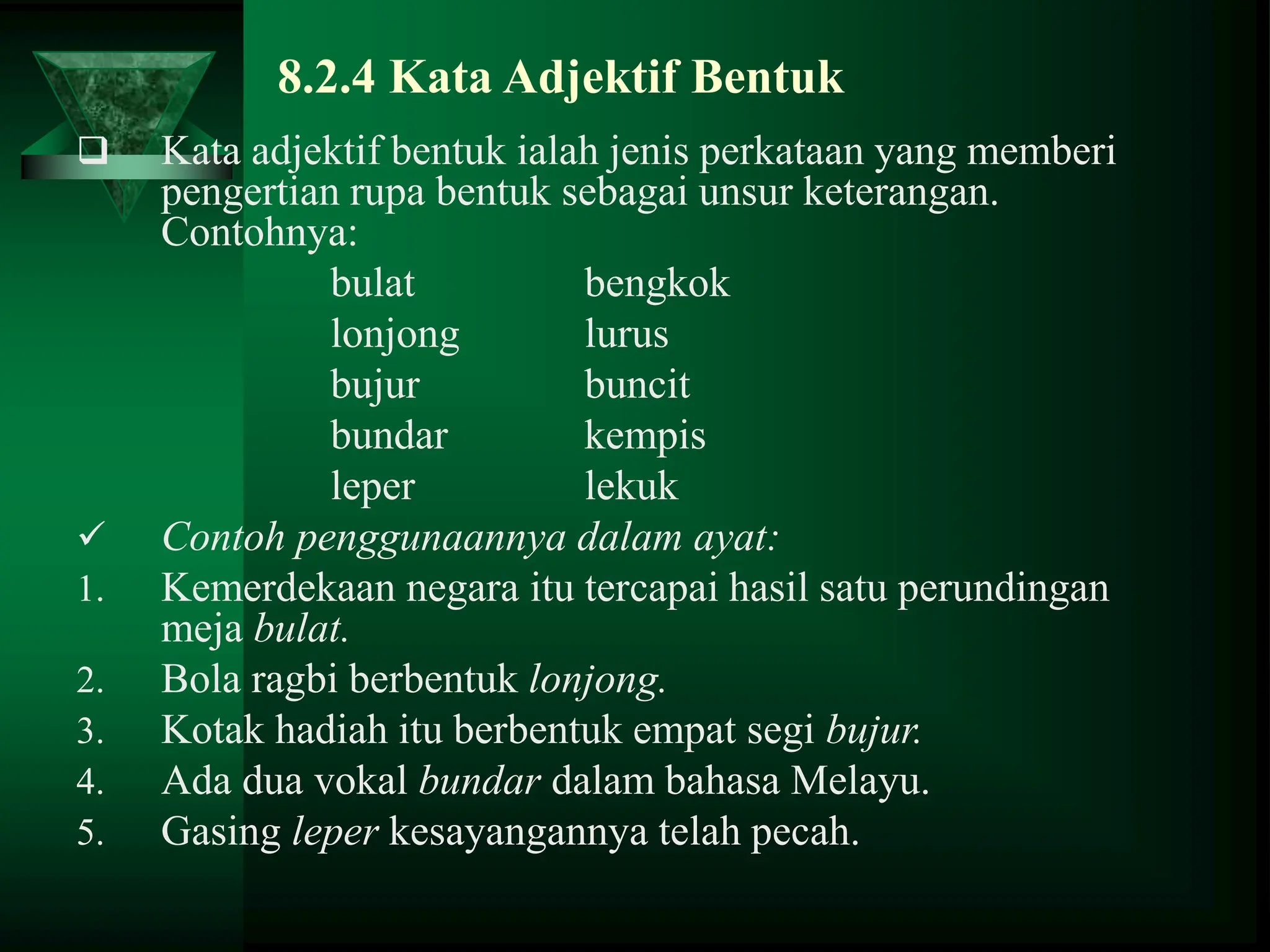 kata-adjektif1 untuk pengajaran bahsa melayu | PPT