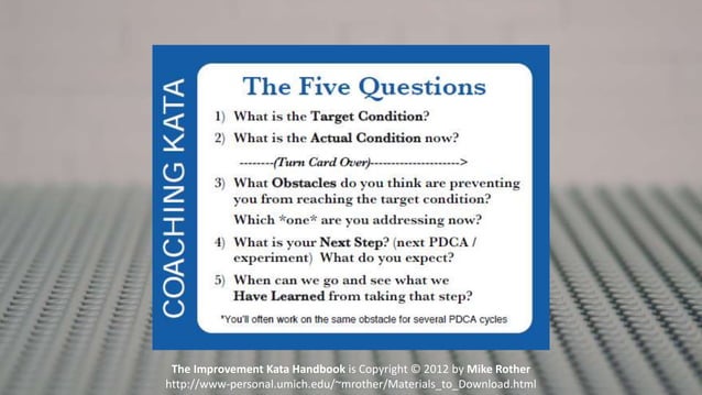 KATA - Habits for lean learning Agile Australia 2016 | PPT