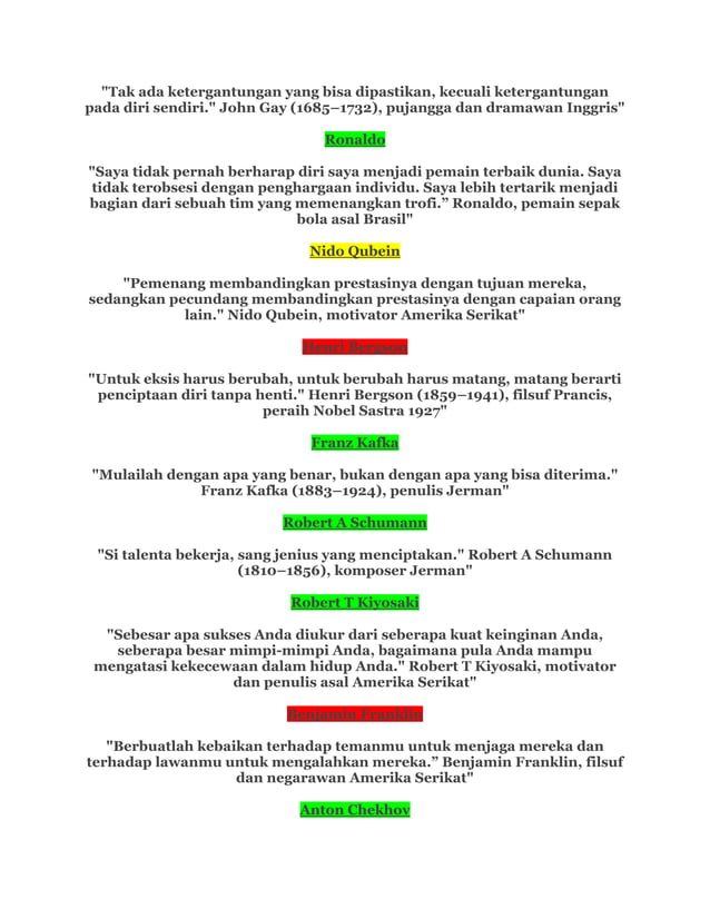 Kata kata bijak politik | DOCX