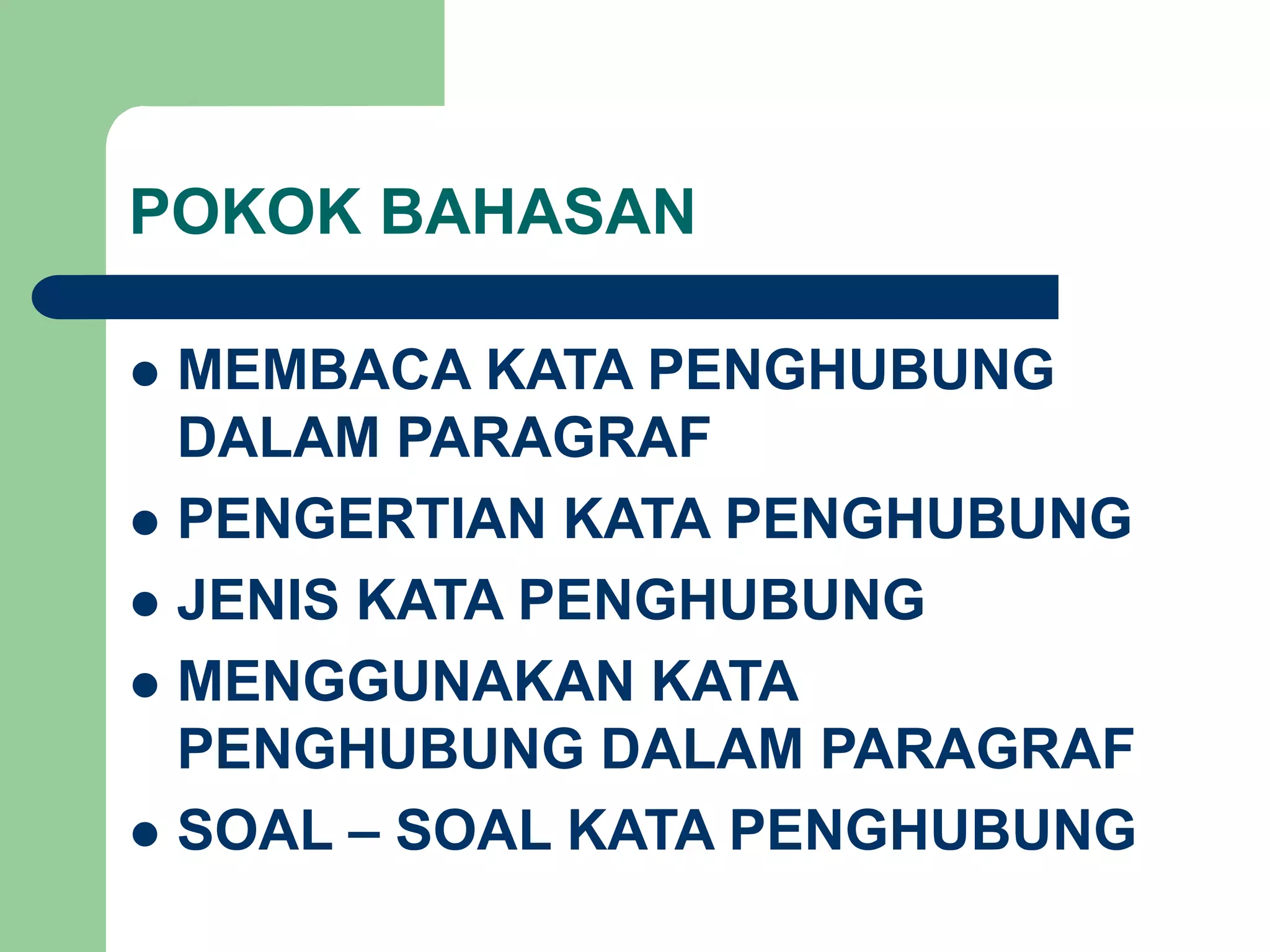 Kata penghubung | PPT