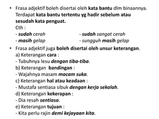 Frasa adjektif | PPTX