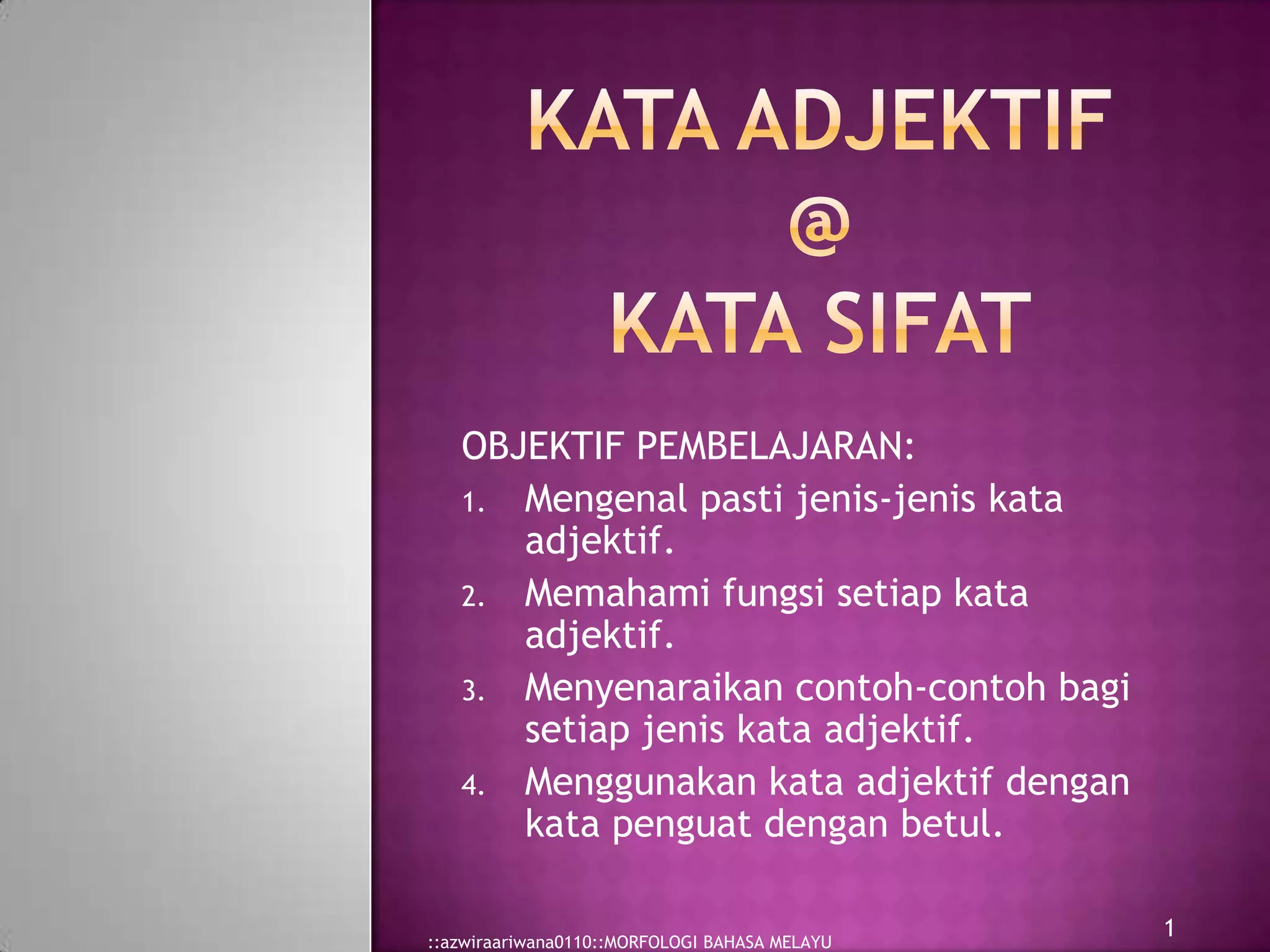 Kata adjektif | PPTX
