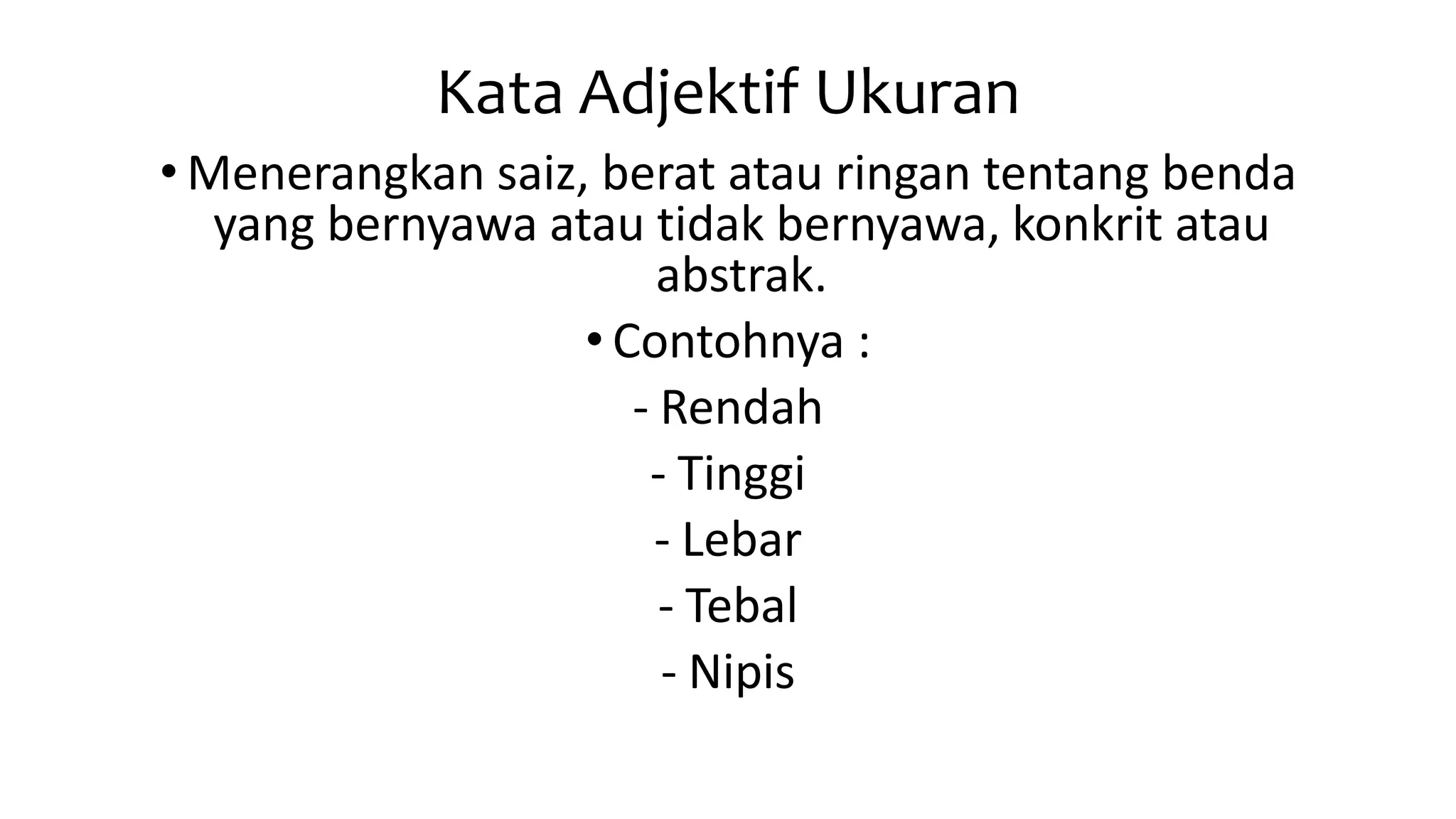 bahasa melayu stpm sem 2 - kata adjektif (morfologi) | PPTX