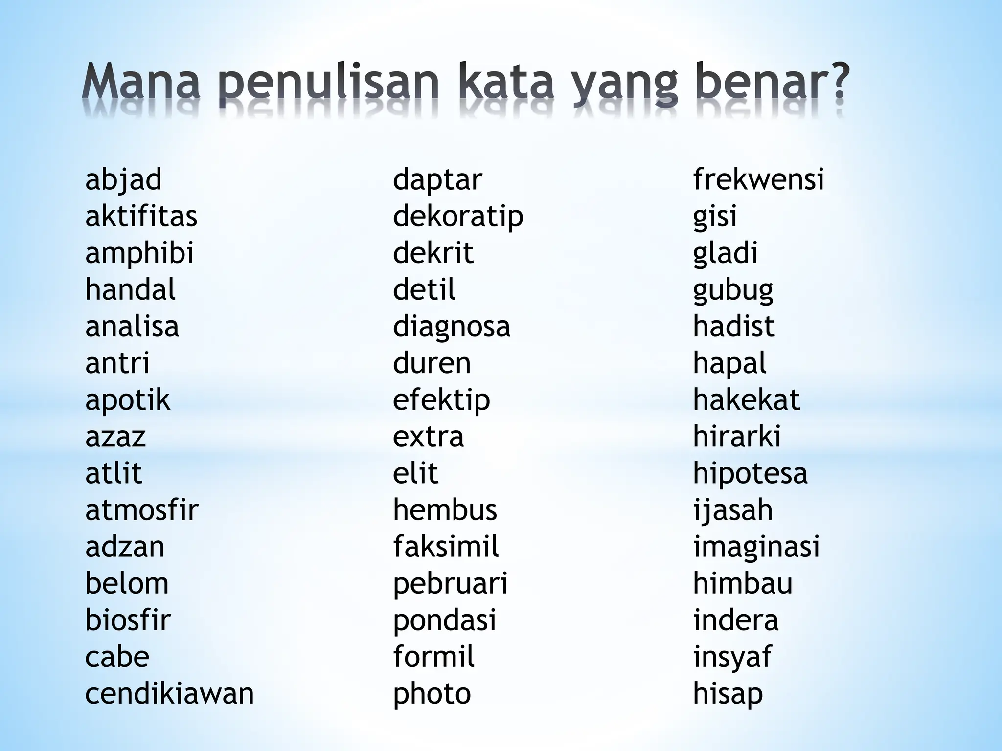 Power Point Kata Baku dan Tidak Baku KKBI.pptx