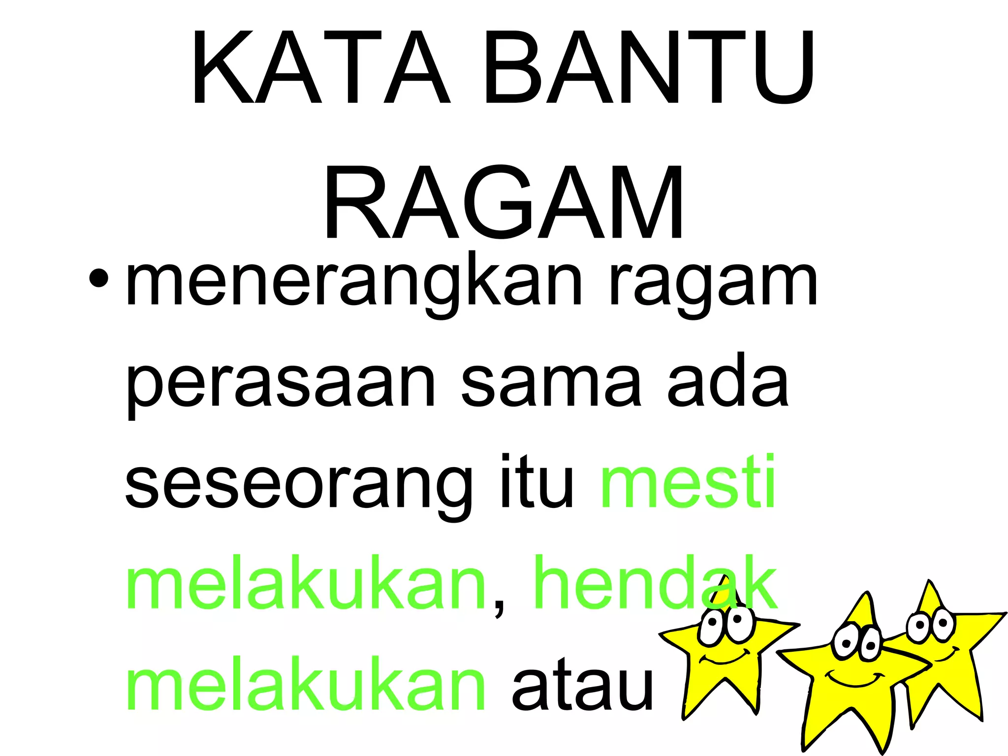 Kata Bantu | PPT