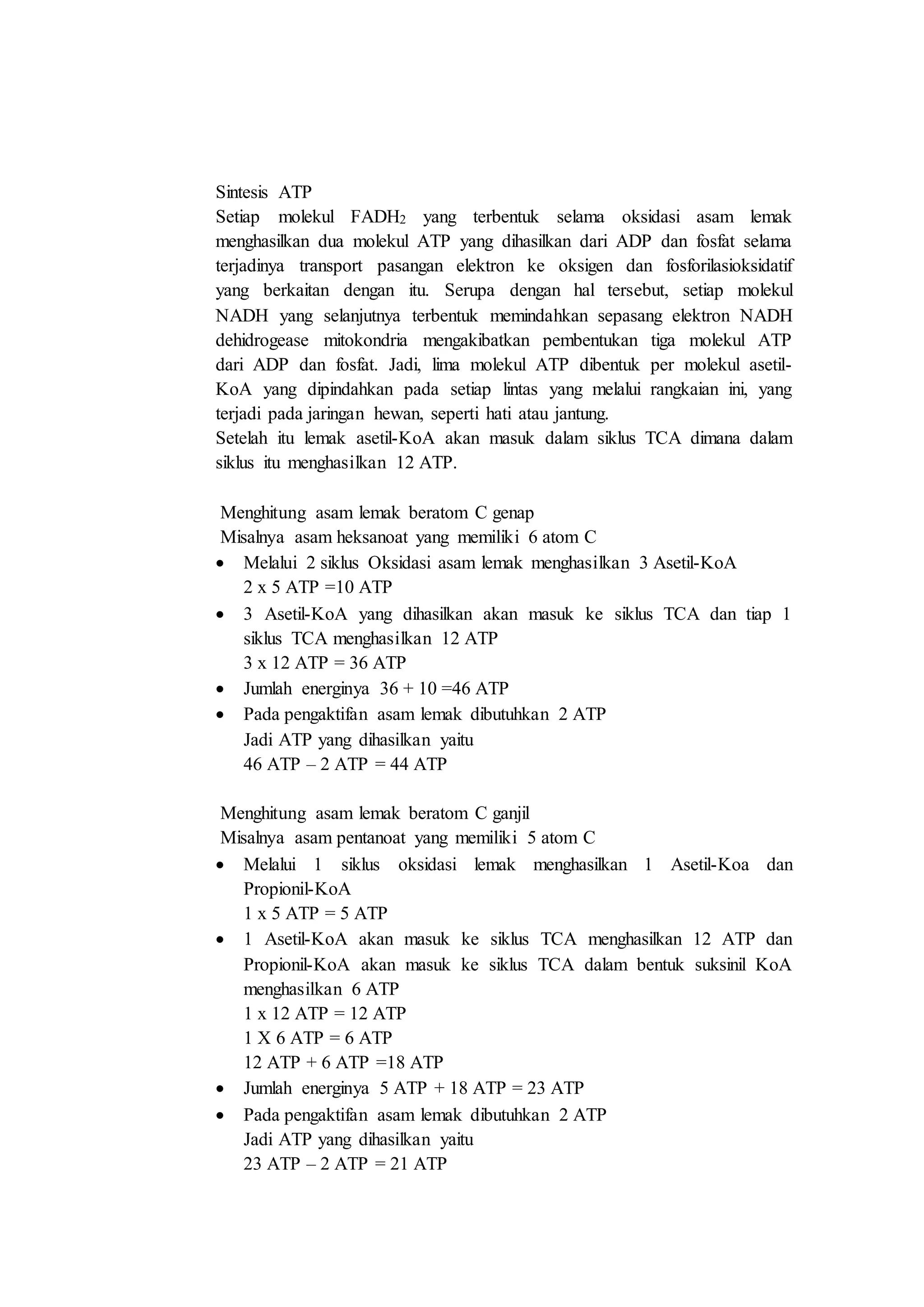 Katabolisme lipid | DOCX