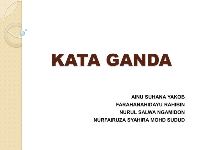 Kata ganda | PPT