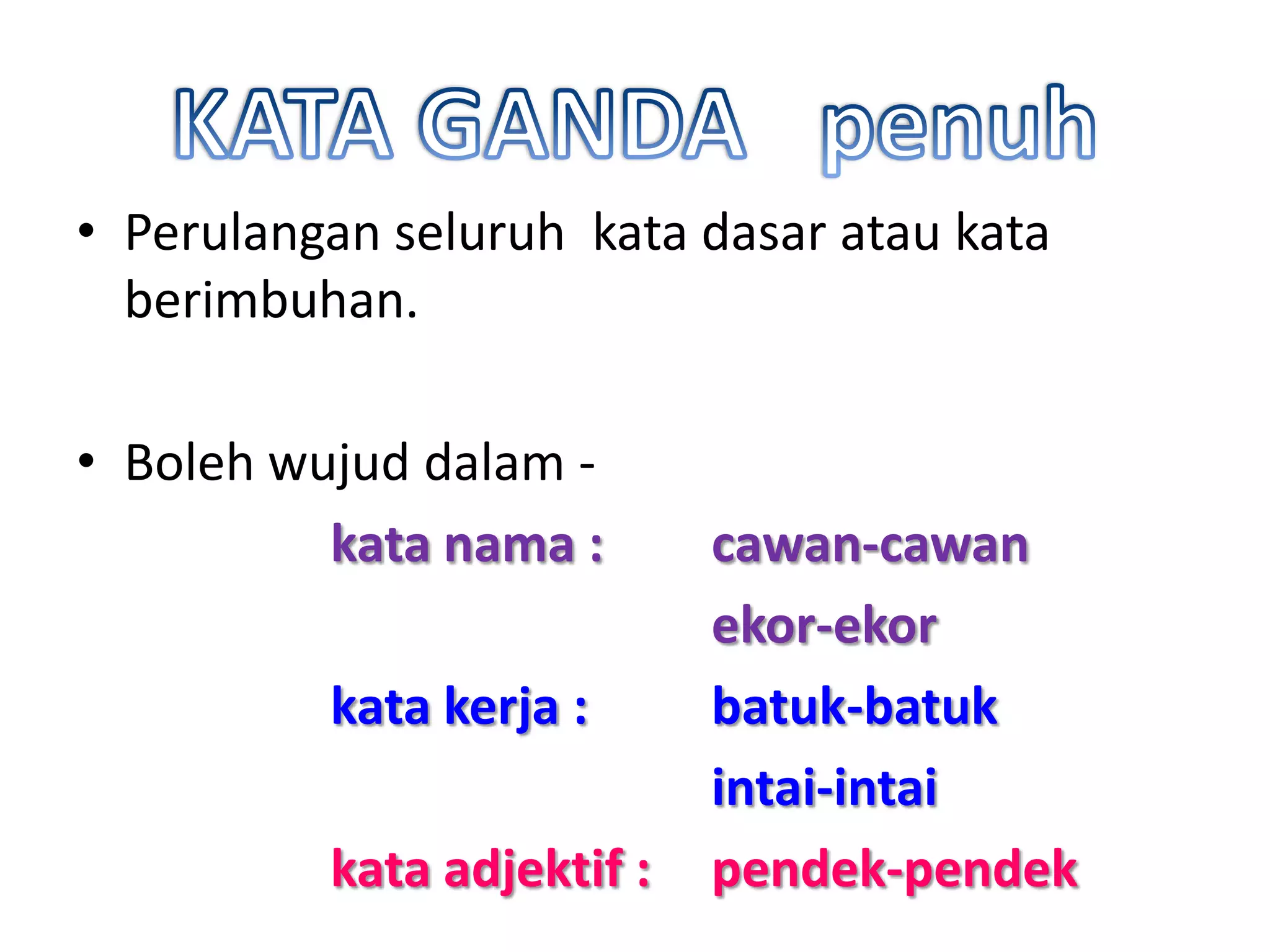 Kata ganda | PPT