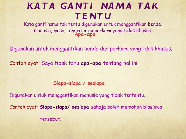 Kata ganti nama | PPT