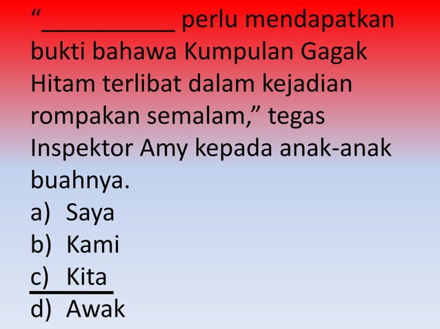 Kata ganti nama diri | PPT
