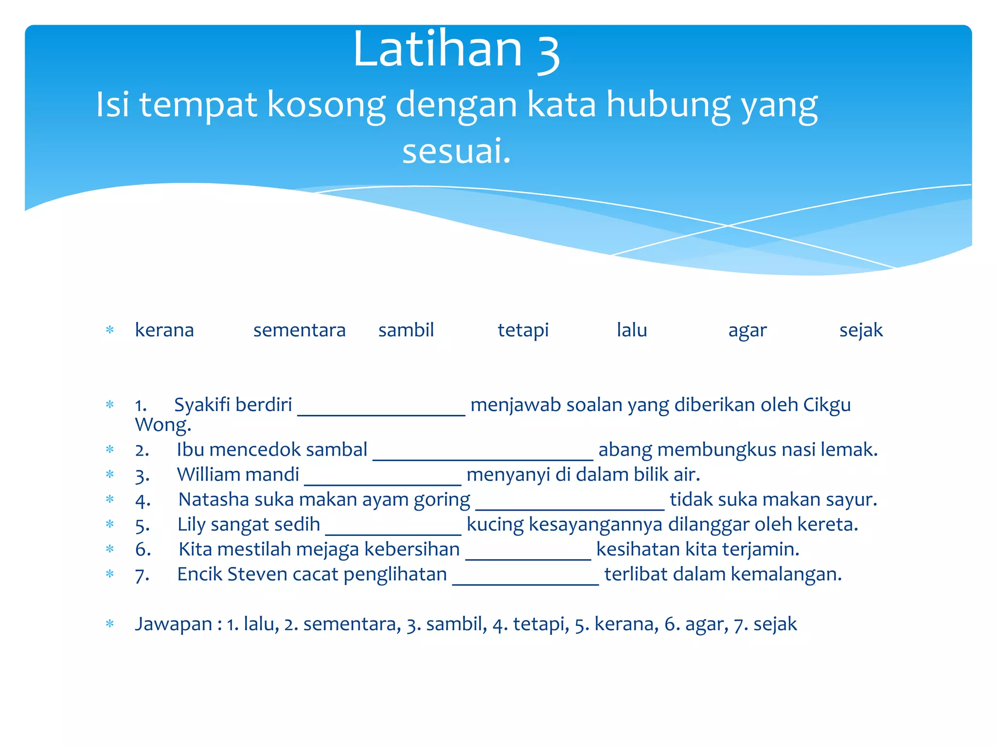 LATIH TUBI - Kata Hubung | PPTX