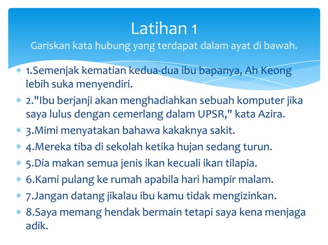 LATIH TUBI - Kata Hubung | PPT