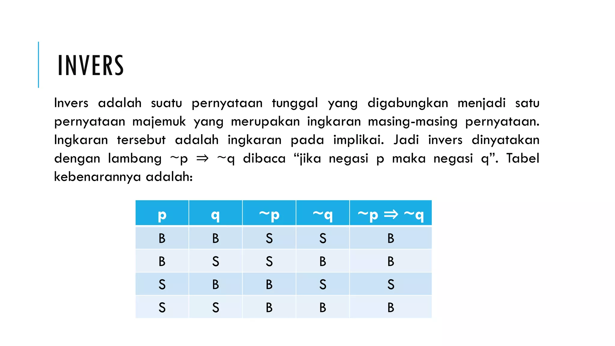 Kata Hubung Kalimat Logika Matematika | PDF