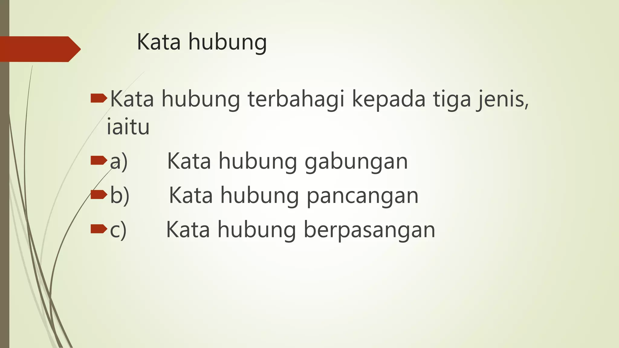 KATA HUBUNG PANCANGAN | PPTX