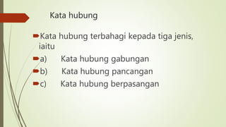 KATA HUBUNG PANCANGAN | PPTX