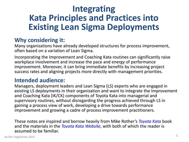 Leveraging the Toyota Kata to re-energize your Lean Sigma initiative | PDF
