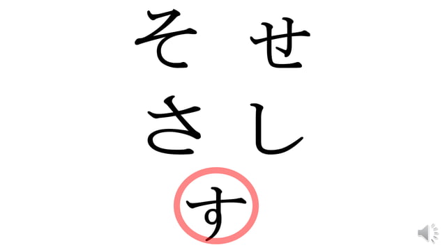 Hiragana practice sashisuseso | PPTX