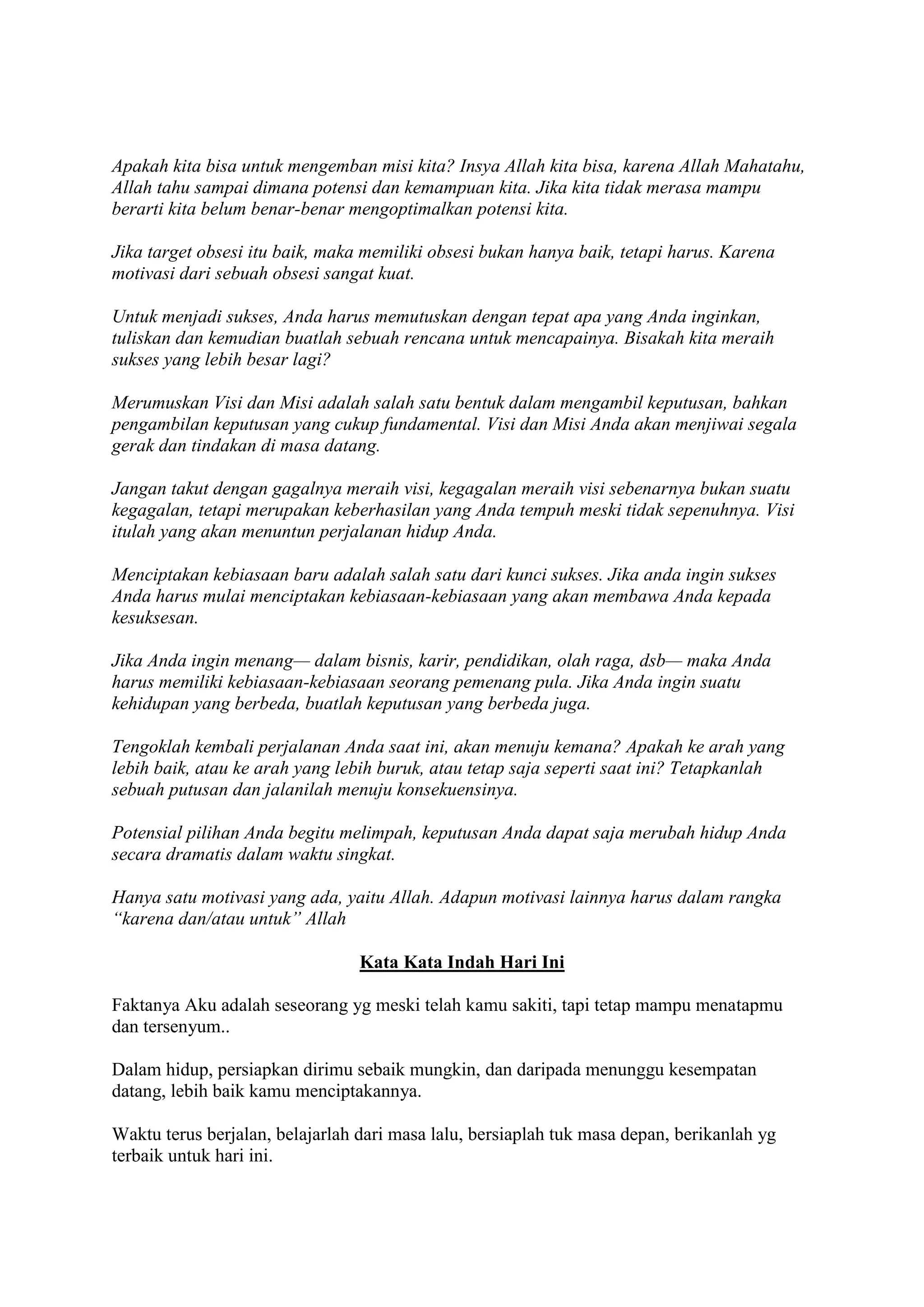 Kata kata mutiara | DOCX