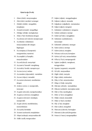 Kata kerja | DOCX