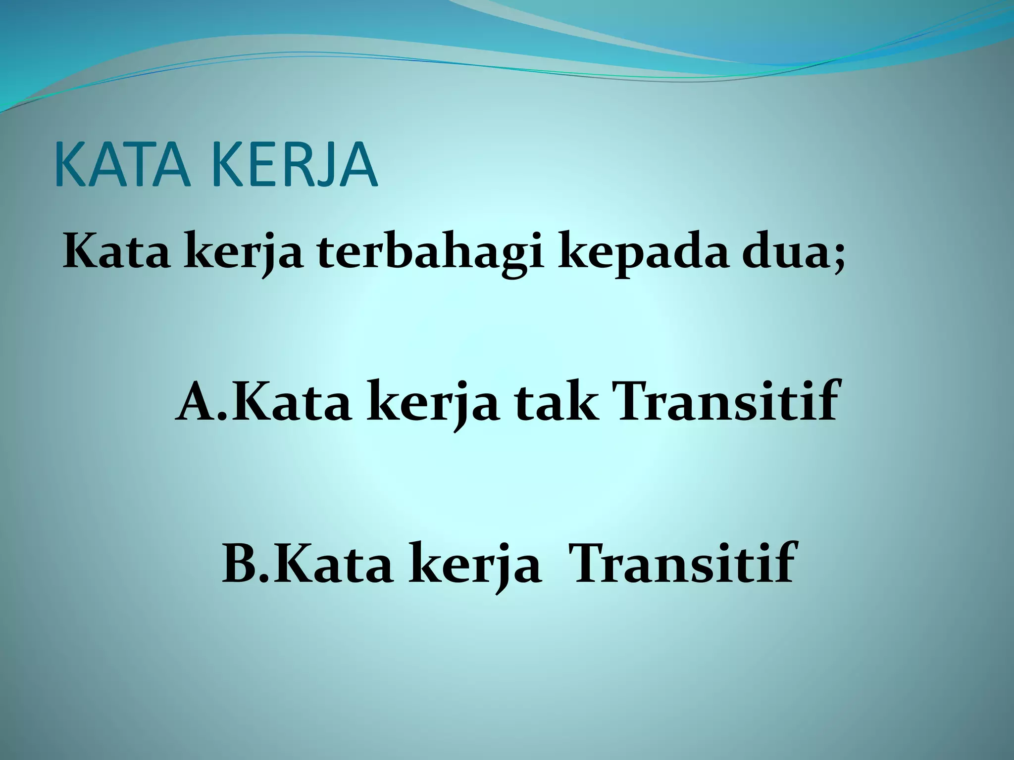 Kata kerja | PPTX