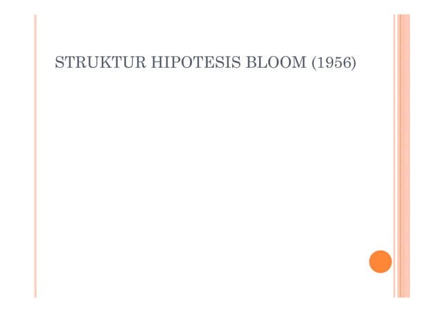 Aspek-aspek Penilaian (Taksonomi Bloom) | PPT